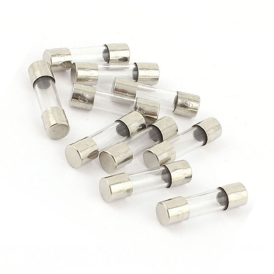 10 pcs 250 V 250 mA 0.25 A fast action fuse 5 x 20 mm glass tube ...