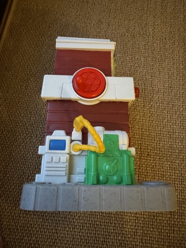 Fisher Price GeoTrax Fire Station House with Lights Sound Gas Pump Door ...