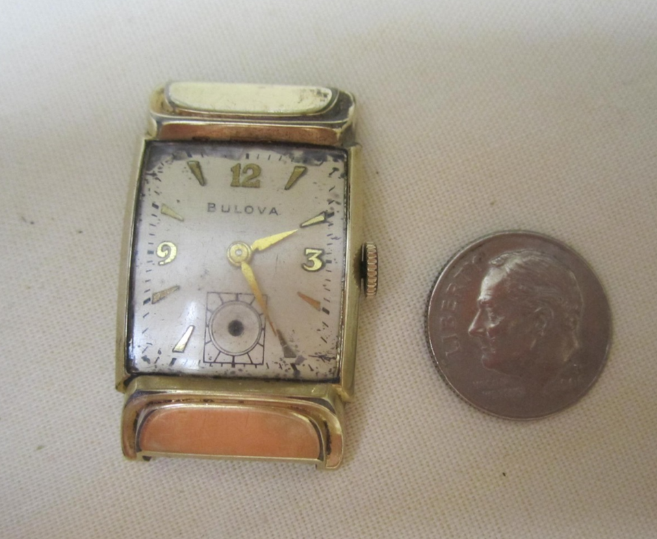 Vintage Bulova 10k Gold Filled Men's Watch 5th Ave. Cal 8AE 17 Jewels ...