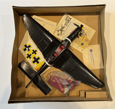 Cox Stuka , Black in color, never removed from box, See Description ...