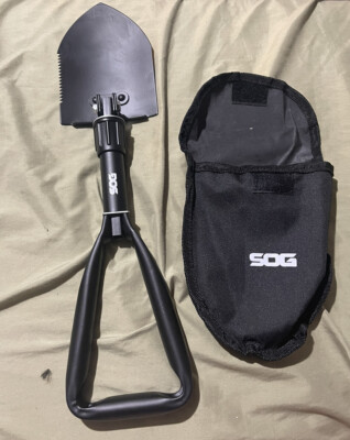 Never Used SOG Entrenching Tool Folding Shovel Saw F08-n NEW | eBay