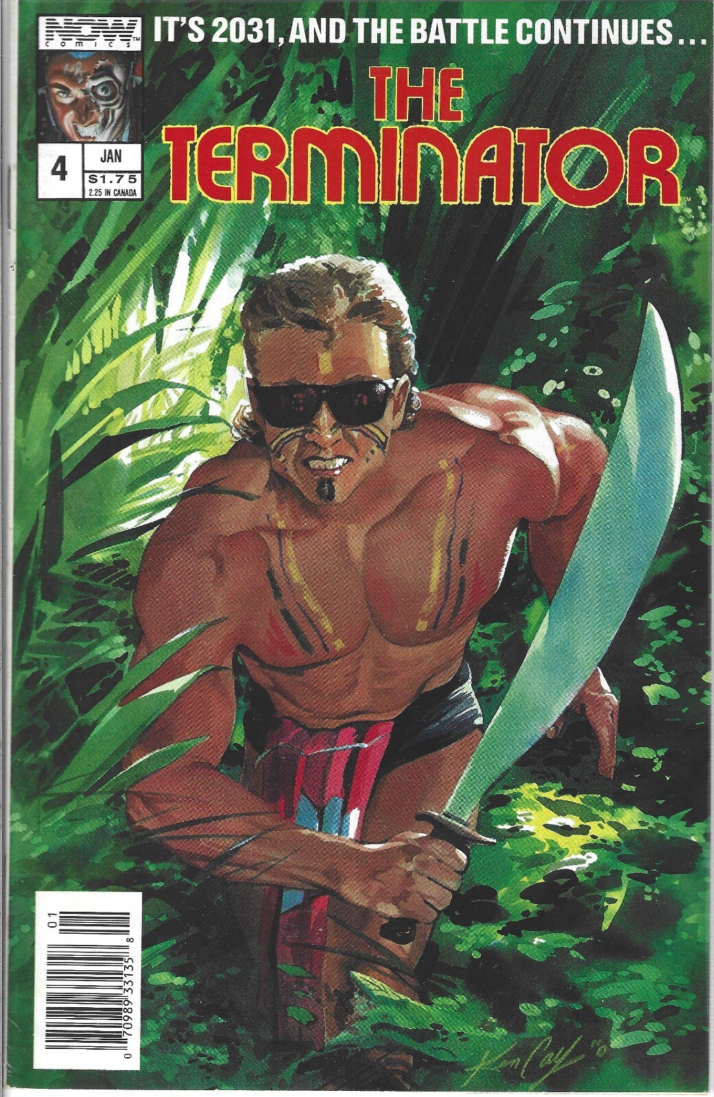 THE TERMINATOR #4 NEWSSTAND EDITION (VF) COPPER AGE NOW COMIC, $3.95 ...