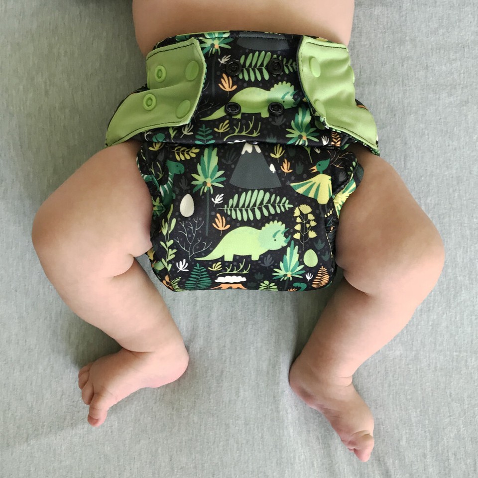 ECOABLE Baby Heavy Duty Waterproof Cloth Diaper Cover with Leg Gussets ...