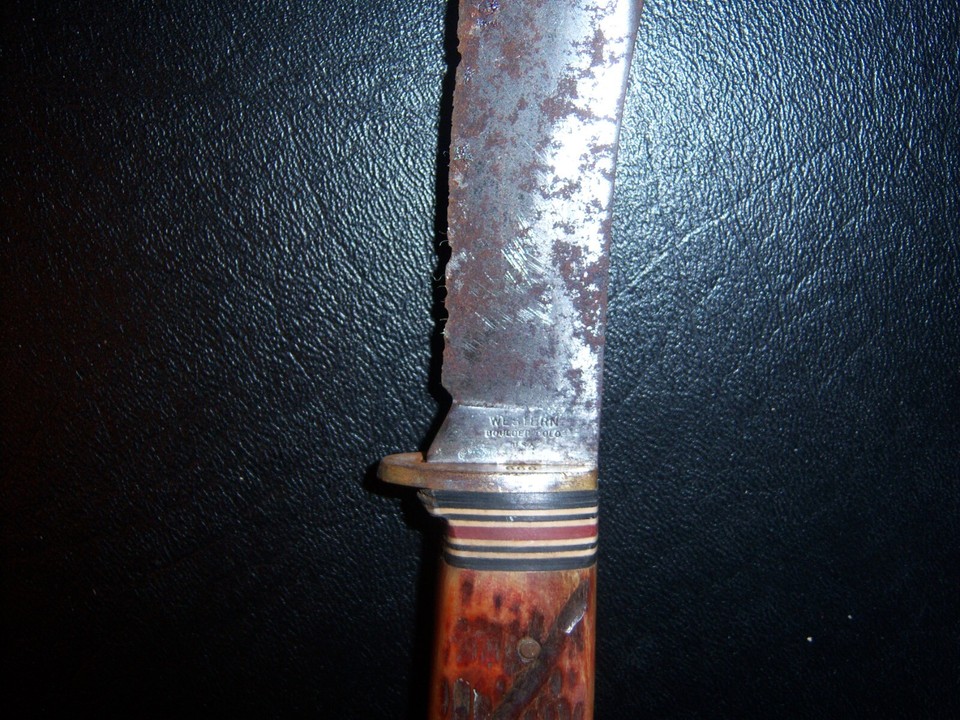 Vintage Western #666 Sheath Knife fixed blade | eBay