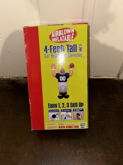 KANSAS CITY CHIEFS Gemmy NFL Airblown Inflatable 4 FT Indoor Football ...