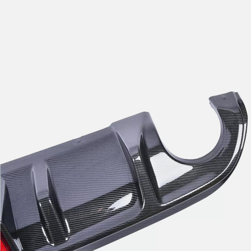 Carbon Fiber Rear Bumper Diffuser & Rear Spoiler For 2014-2017 Infiniti ...