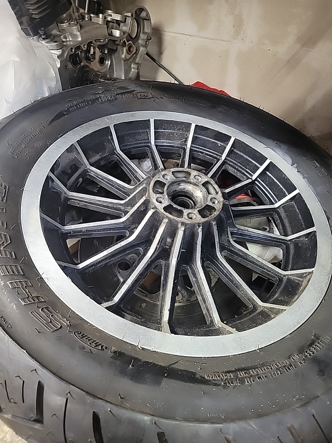 AMF Harley-Davidson FLH Shovelhead 16‚Äù Wheel Mag Rim 16 Spoke 41121 ...