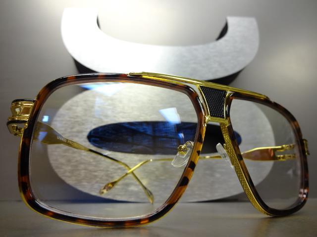 Men's CLASSIC VINTAGE RETRO Style Clear Lens EYE GLASSES Tortoise ...