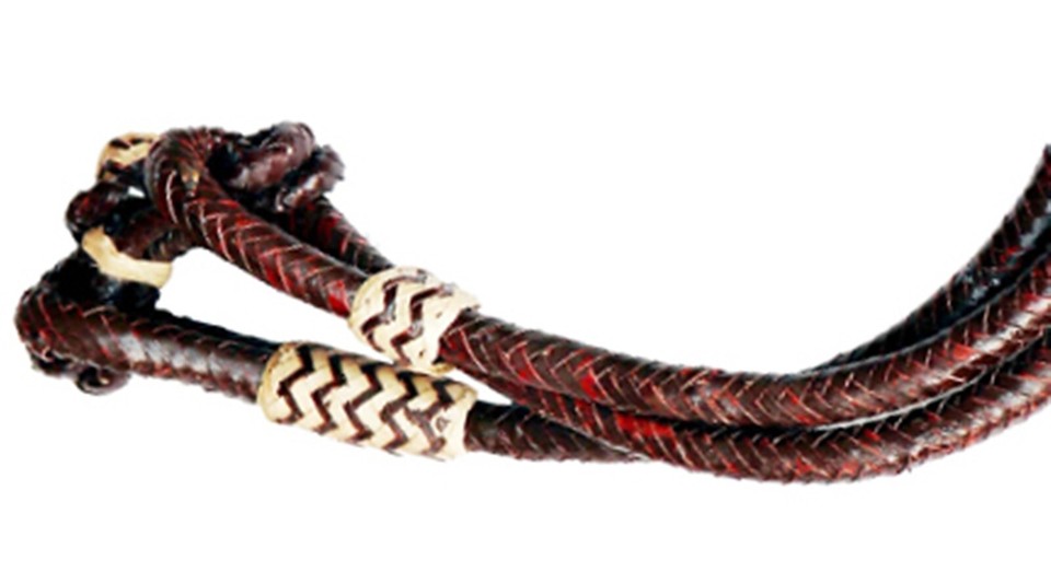Hand Braided Brown Rawhide Show Romel Romal Reins Horse tack Natural ...