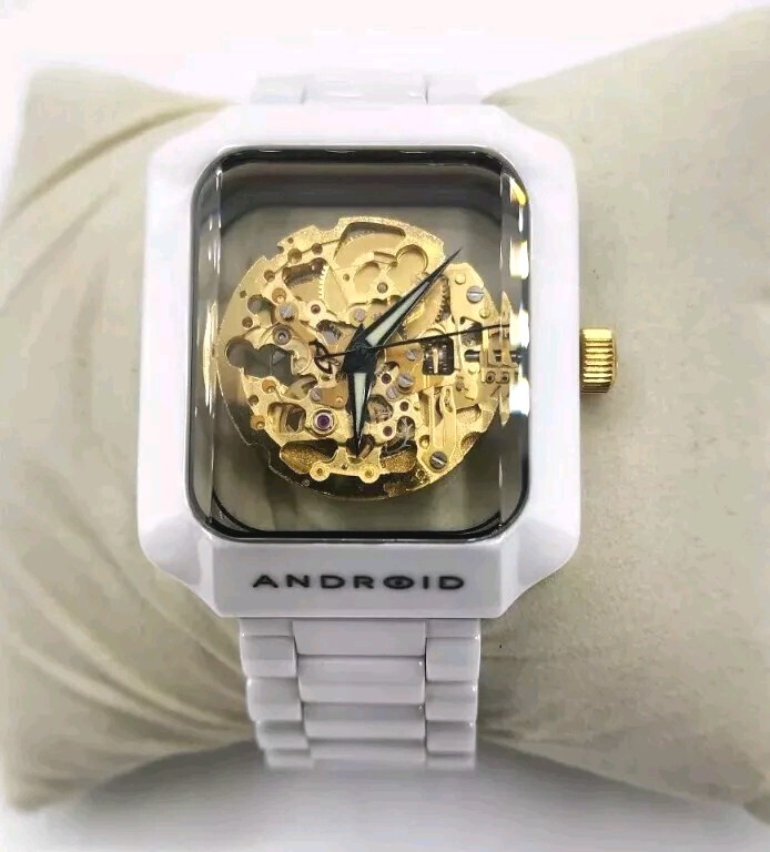 Android (Aragon) Mystique White Ceramic AD395 Automatic Skeleton 38mm ...