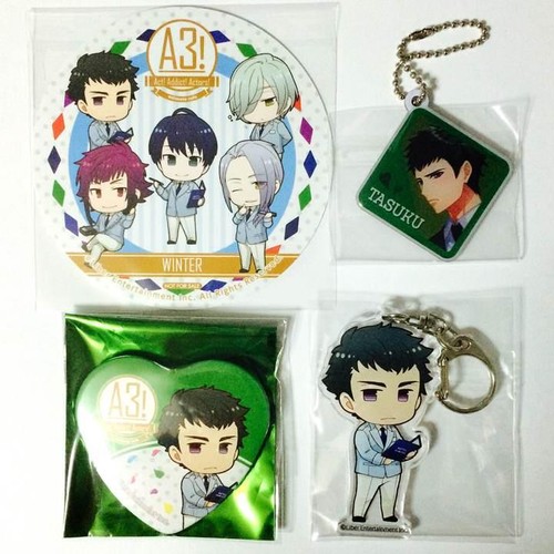 A3 ANIMATE CAFE JO TAKATO ACRYLIC KEY CAN BADGE COASTER 4 PIECE SET | eBay