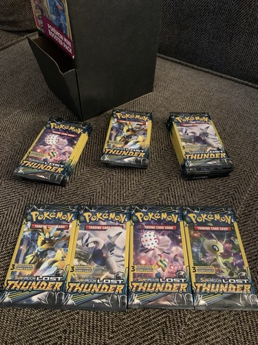 Pokémon “Lost Thunder - Sun and Moon” 3 Card Packs (Lot of 11 packs per ...