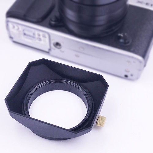Portable 46mm Square Lens Hood for Mirrorless Cameras with Retro Finish ...