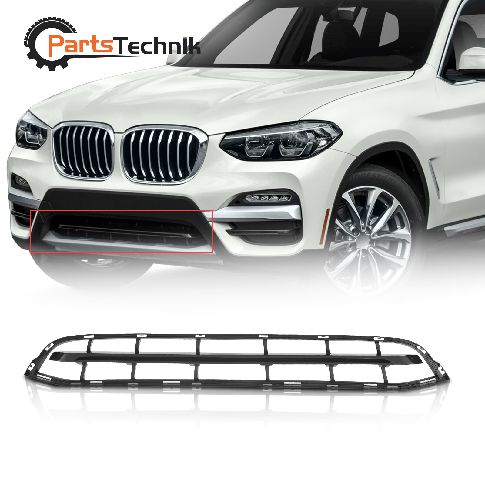 Front Bumper Face Bar Grilles Fit for BMW X3 2018-2021 BM1036195 ...