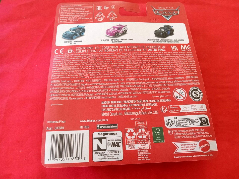 DISNEY PIXAR CARS MINI RACERS FLIP DOVER NICK SHIFT STORM 3 PACK | eBay