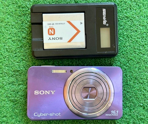 Sony Cyber shot DSC-W570 16.1MP 5x Compact Digital Camera Violet F/S ...