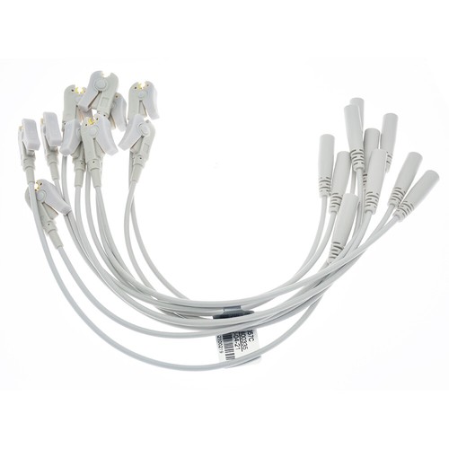 10/set ECG/EKG Banana 4.0mm Plug to Clip Adapter for Medical Lead Wire ...