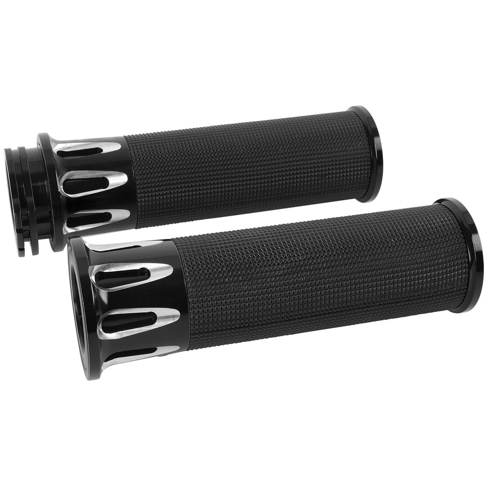 1" Handlebar Hand Grips with Throttle For Harley Dyna Wide Glide Dyna ...