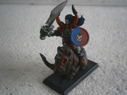 FIGURINE ORC WARBOSS METAL GAME WORKSHOP WARHAMMER CITADEL MINIATURES ...