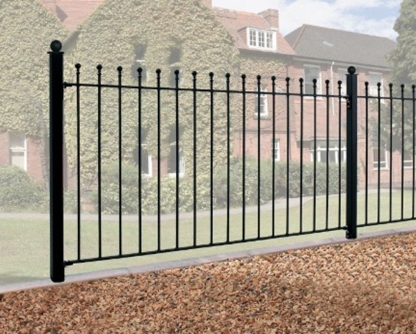 Wrought Iron Fence Dimensions Wrought Iron Gate And Fence. Dated: C.