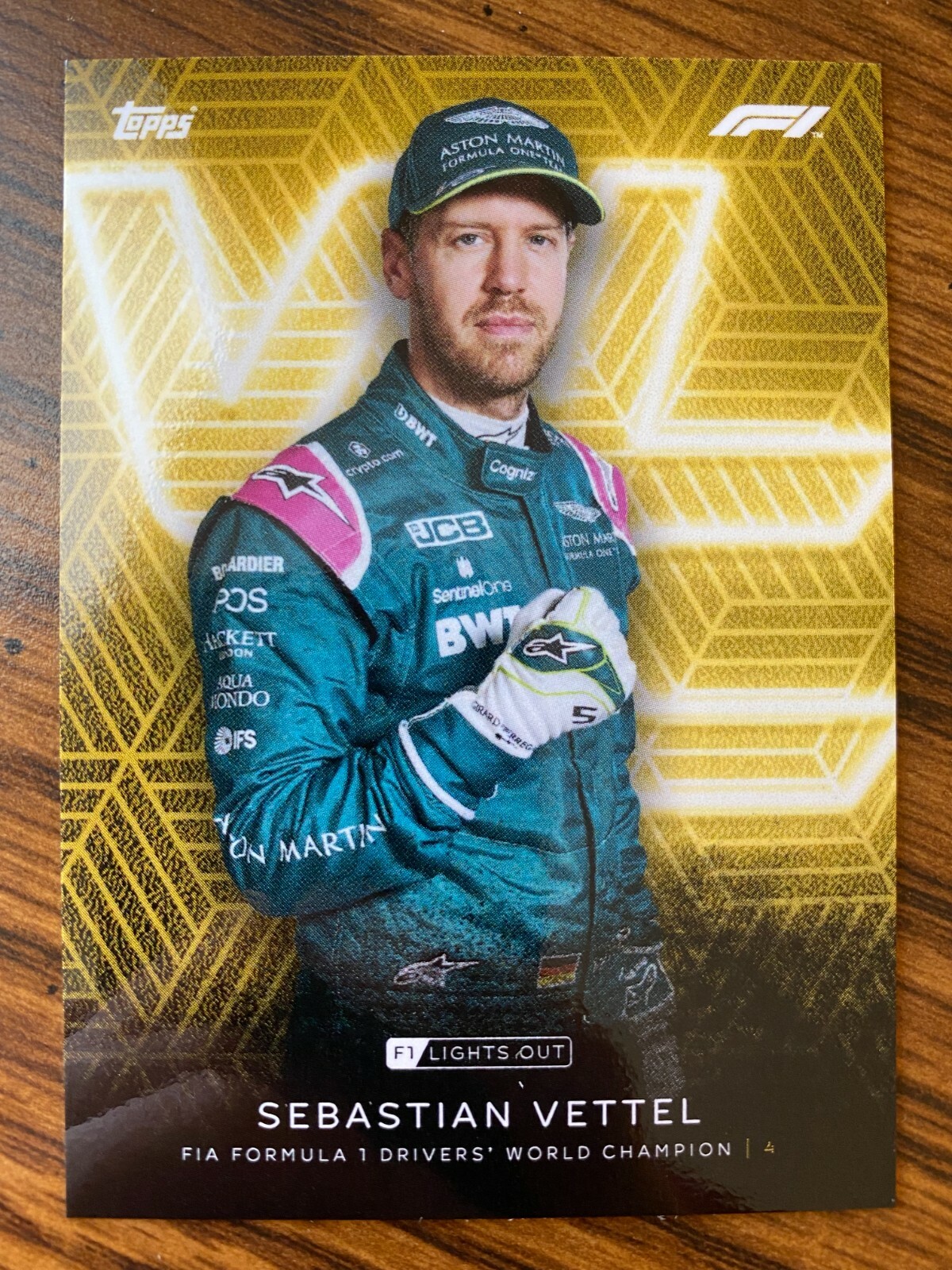 SEBASTIAN VETTEL 2021 Topps Formula 1 Lights Out Base Card - F1 World ...