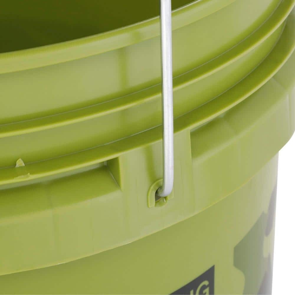 Green 5 Gal Camo Pail Camouflage 5 Gallon Bucket for Mixing Paint and ...