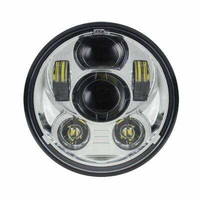 5.75 INCH CHROME PROJECTION DAYMAKER LED LIGHT BULB HEADLIGHT for ...