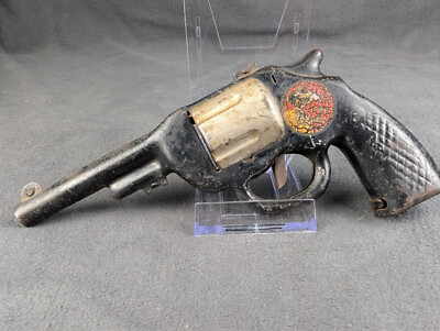 1938 Marx The Lone Ranger Clicker Metal Tin Toy Pistol Pop Gun Revolver ...
