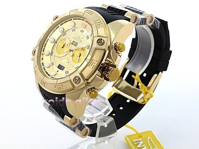 Invicta 52mm Star Wars C3po Gold Tone Chronograph Limited Edition ...