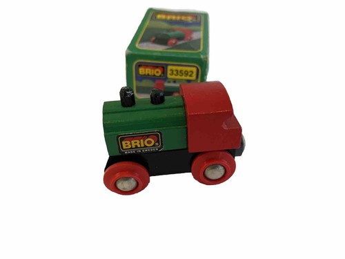 Brio Wooden railway Model #33592 Red And Green Engine With Box | eBay