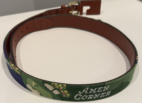 2026 Masters Amen Corner Belt Needlepoint Leather Size 36 | eBay