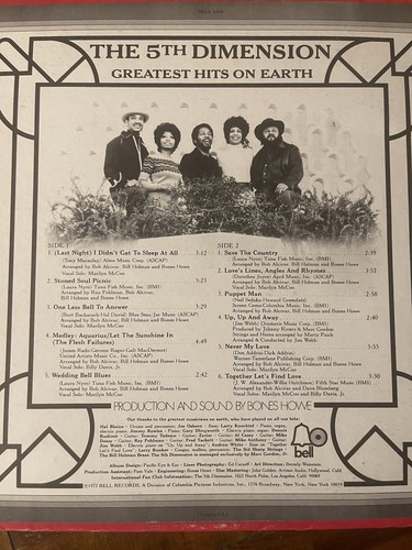 The 5th Dimension - Greatest Hits on Earth (1972, Vinyl LP) “Aquarius ...