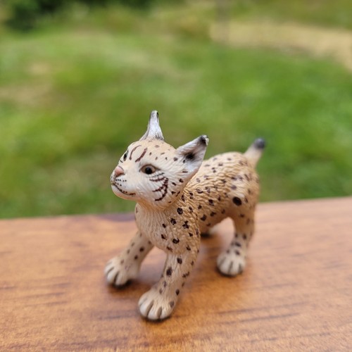 Schleich Bobcat Cub Baby Lynx Wild Cat Animal 14628 Figurine 2009 ...