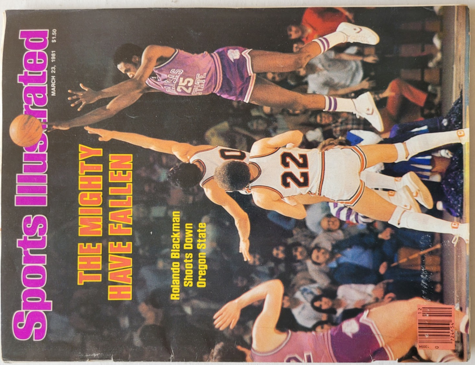 1981 Kansas State Rolando Blackman Ncaa Finals 3 23 Sports Illustrated