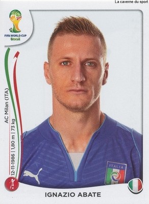 323 IGNAZIO ABATE # ITALY STICKER PANINI FIFA WORLD CUP BRAZIL 2014 | eBay