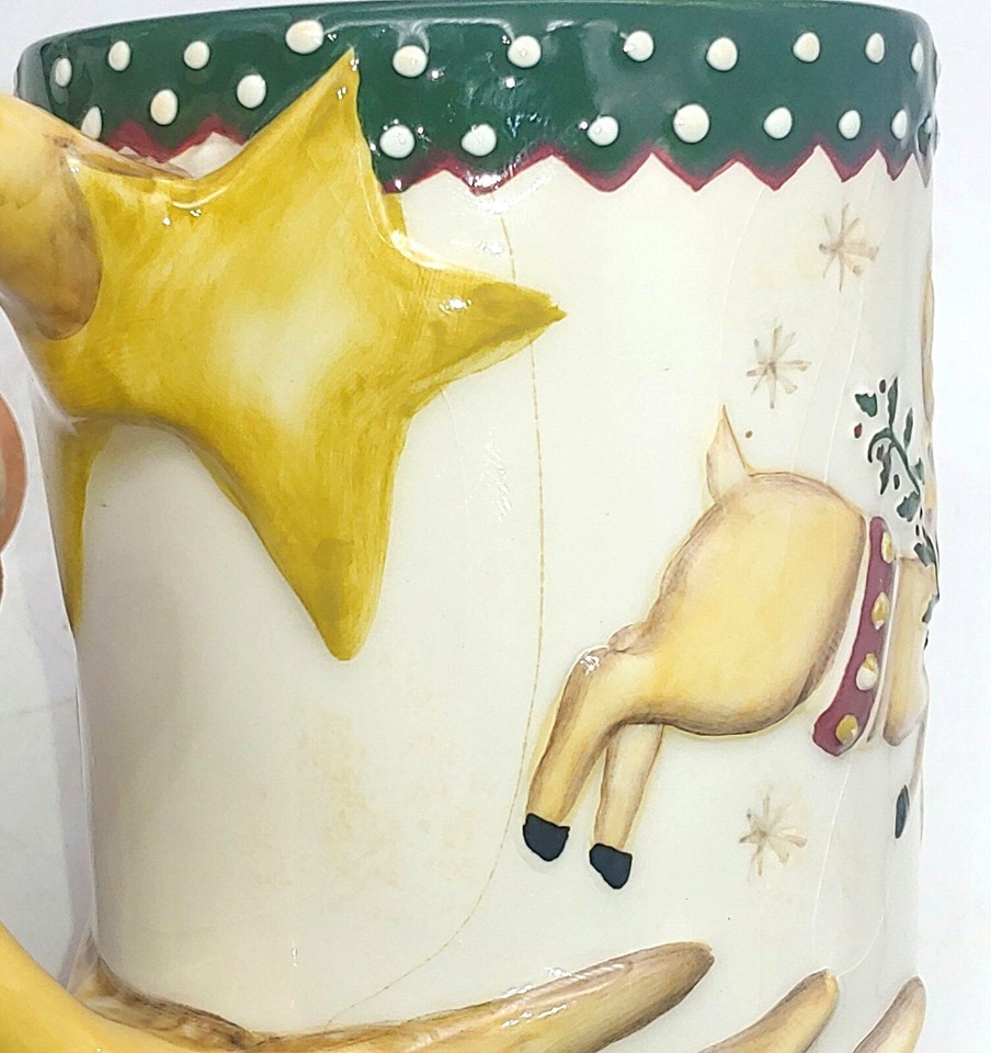 MWW Holiday Market Christmas Reindeer Coffee/Hot Cocoa Mug (As-Is) | eBay