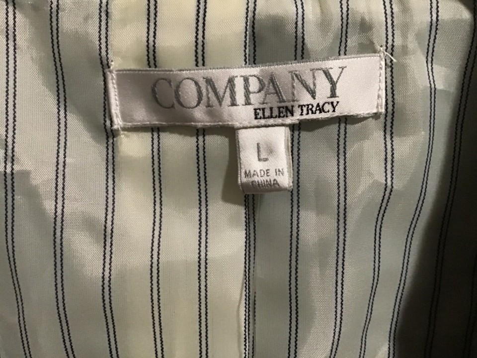 Ellen Tracy Company One Button Lined Blazer Grey Heather Women's Sz ...