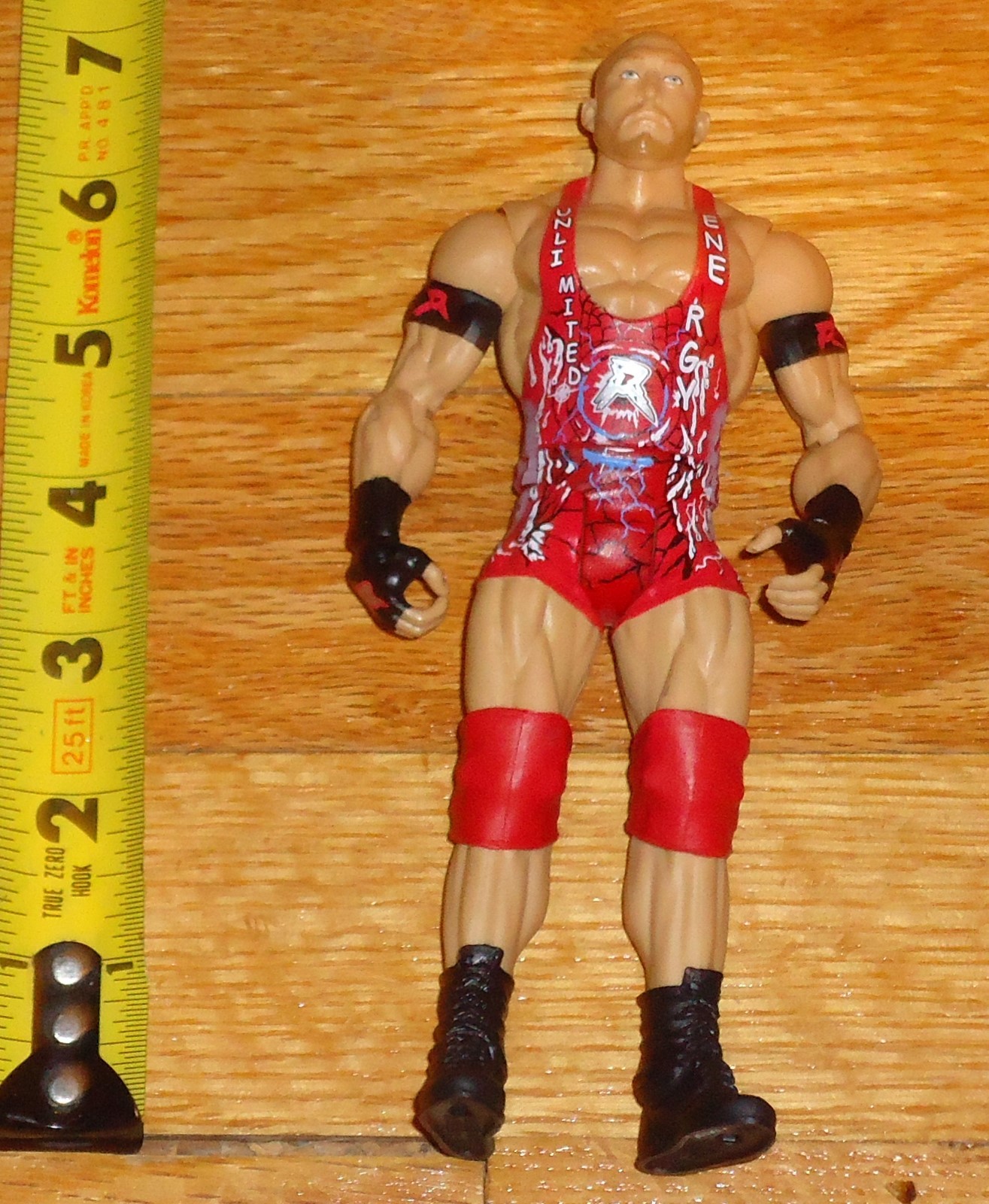 2012 WWF WWE Mattel Ryback loose Wrestling Figure Feed Me More Red ...