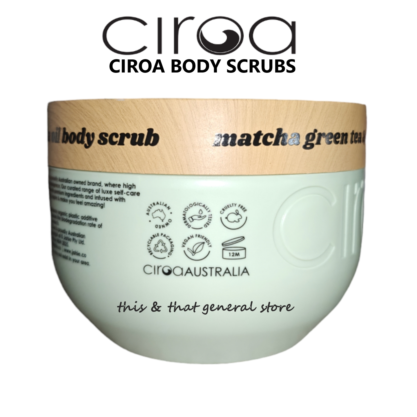 NEW BUY 1 GET 1 50% OFF CIROA Body Scrubs Manuka Honey Almond Milk ...