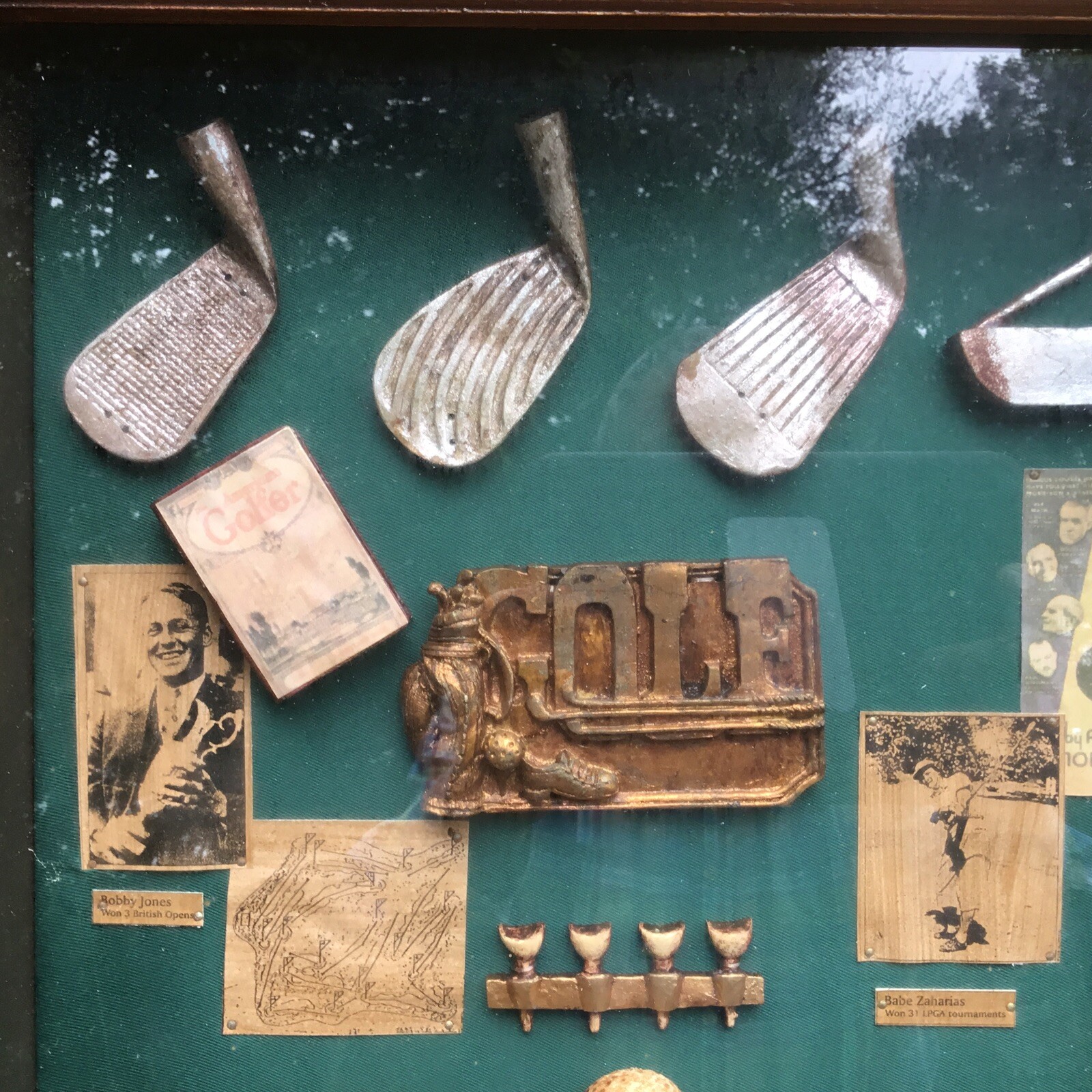 Golf shadow box GOLF BALL & IRON HISTORY 3D SHADOW BOX DISPLAY | eBay