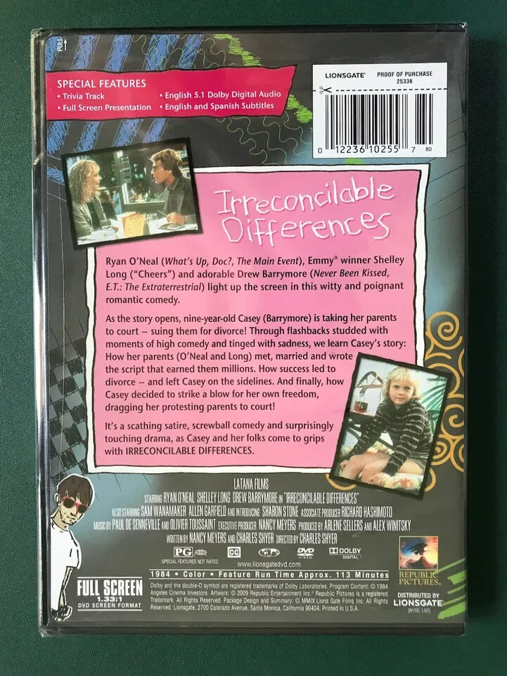 Irreconcilable Differences DVD Ryan O'Neal 12236102557| eBay