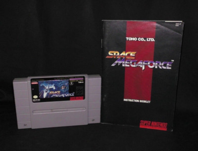 Space MegaForce SNES + Manual Super NES Nintendo Cart Mega Force Game ...
