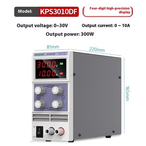 KPS3010D Mini LED Digital Adjustable DC Power Supply ,0~30V 0~10A ,110V ...