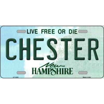 Chester New Hampshire Novelty Metal License Plate Tag LP-12201 | eBay