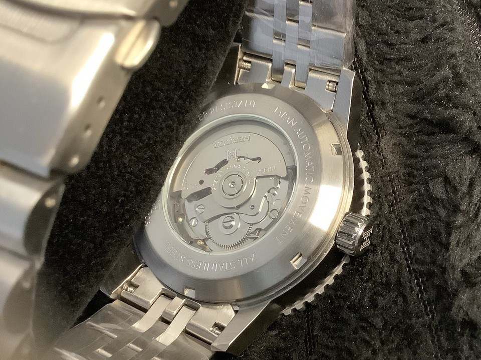 Heritor Edgard Automatic 24 Jewels Navy Dial Japan Movement NH35A New ...