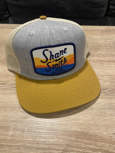 'Shane Smith and the Saints' Band Patch Hat Mesh Snapback Tan & Cream ...