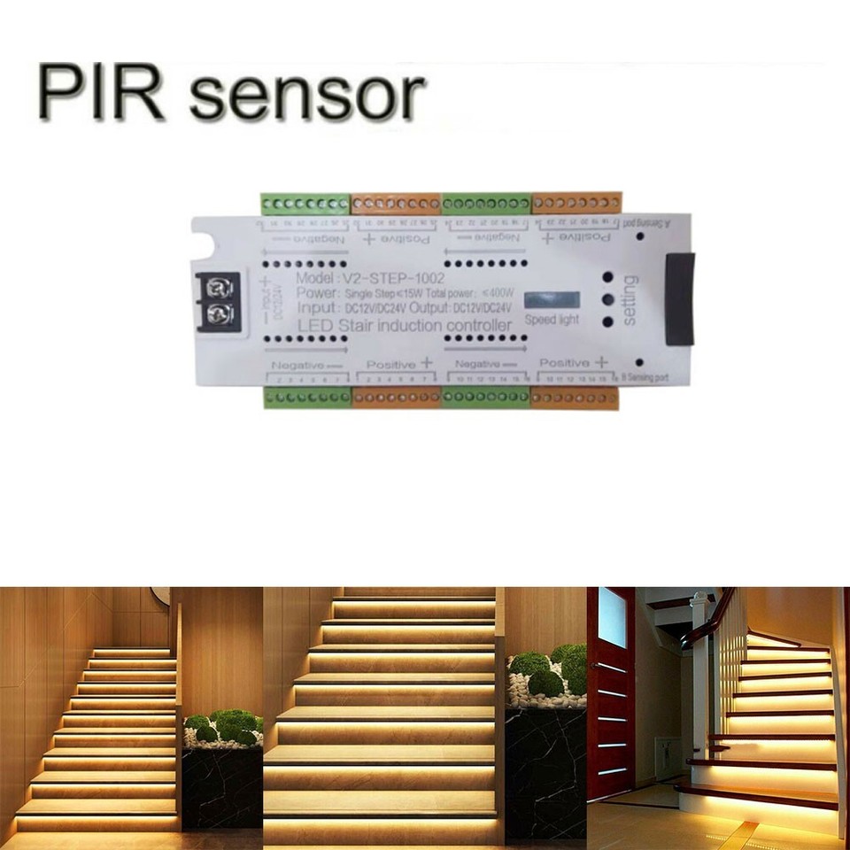 Motion Sensor Stair Light Automatic/Stairway Ladder Controller Light ...