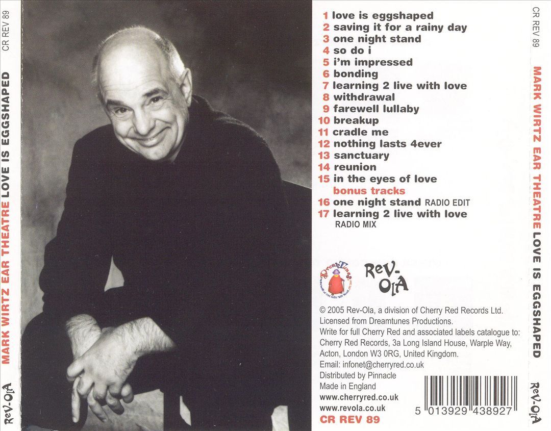 MARK WIRTZ EAR THEATRE/MARK WIRTZ LOVE IS EGGSHAPED [ORIGINAL ...