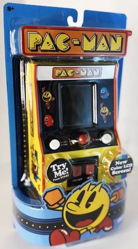 Classic PAC-MAN Mini Arcade Machine Basic Fun Color LCD Screen ...