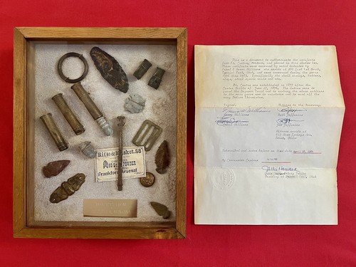 FORT CUSTER Montana RELICS Artifacts INDIAN Little Bighorn COA George ...